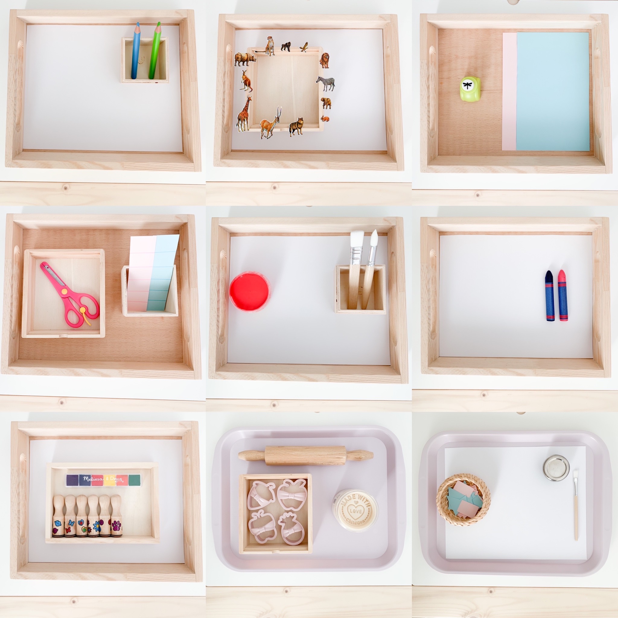Art Tray Ideas - WonderHouse of Littles